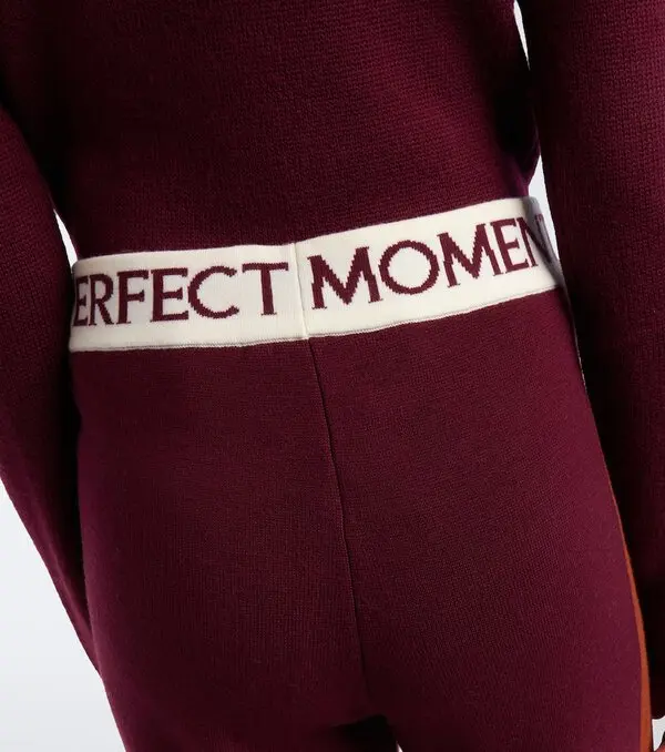 Perfect Moment La Tour Knitted Wool-blend Sweatpants
