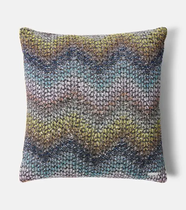 Missoni Salina Zigzag Sequined Lamé Cushion - Multicoloured