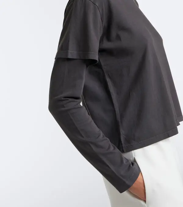 LESET Margo Layered Cotton Jersey T-shirt