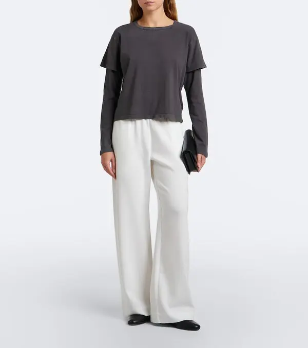 LESET Margo Layered Cotton Jersey T-shirt