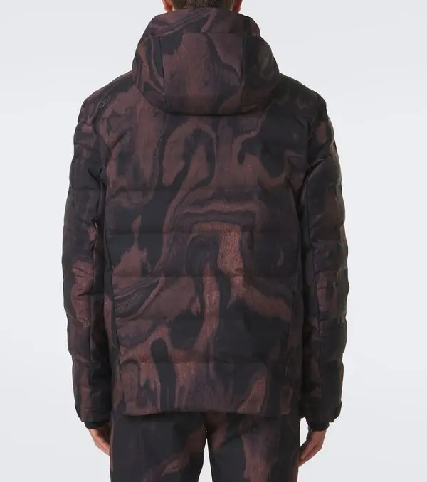 Aztech Mountain Nuke Printed Hooded Down Ski Jacket