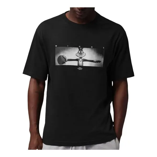 JORDAN Brooklyn Space Jam Wings T-shirt - Black