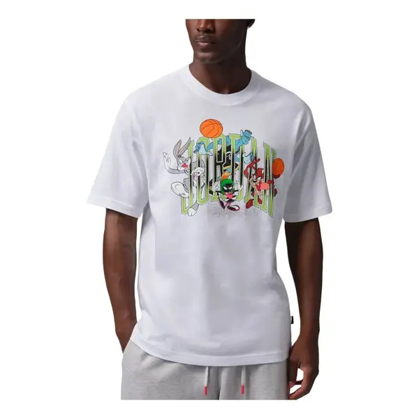 JORDAN Brooklyn Space Jam Graphic T-shirt - White