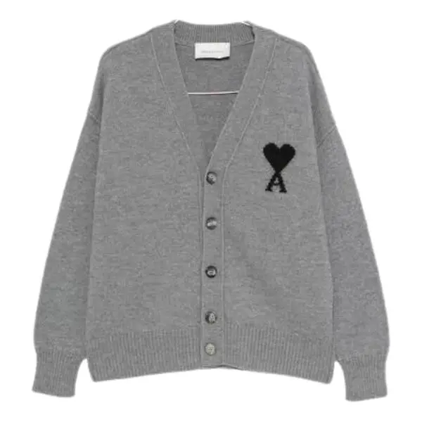 AMI Paris Cardigan - Gray