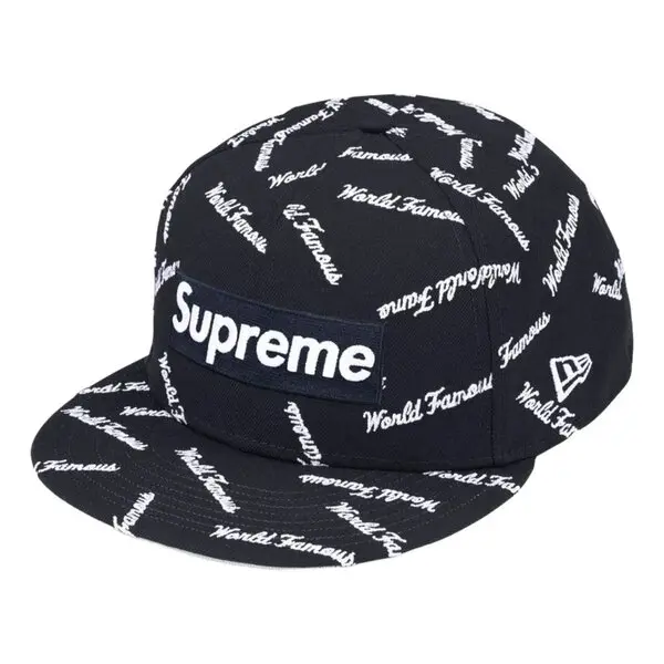 Supreme X New Era Fw26 World Famous Box Logo - Navy
