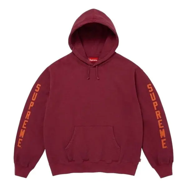 Supreme Fw26 Washed Logo Hooded Sweatshirt
