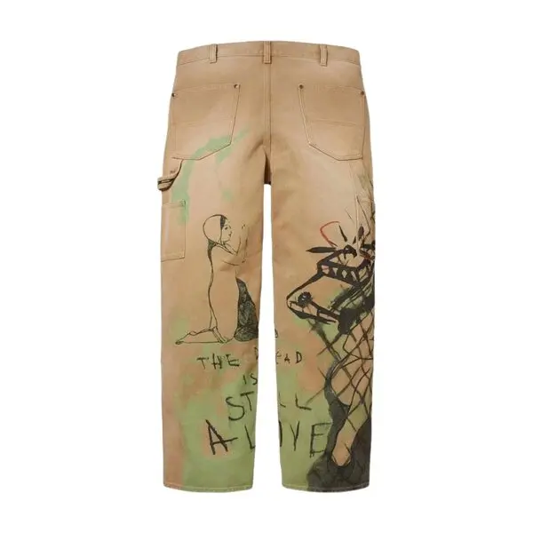 Supreme Fw26 X Rita Ackermann Double Knee Painter Pant