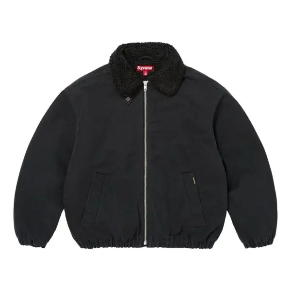 Supreme Fw26 Faux Shearling Lined Bomber Jacket