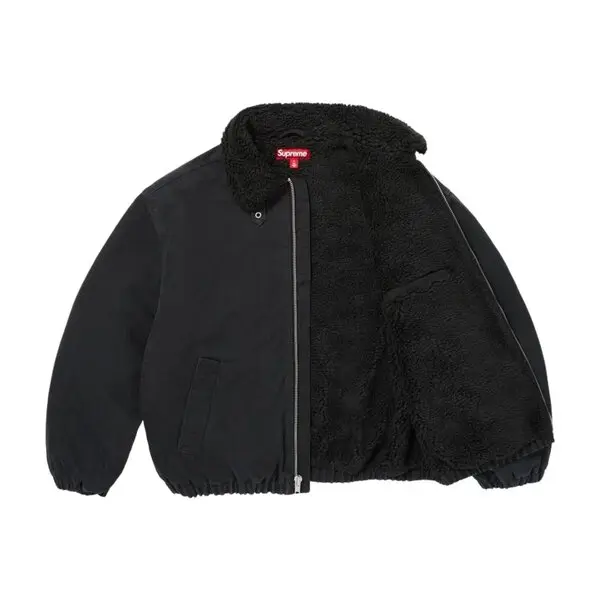 Supreme Fw26 Faux Shearling Lined Bomber Jacket