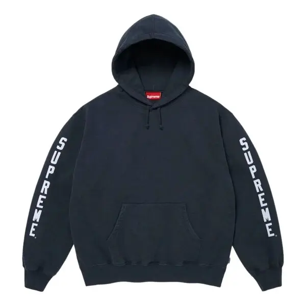 Supreme Fw26 Washed Logo Hooded Sweatshirt