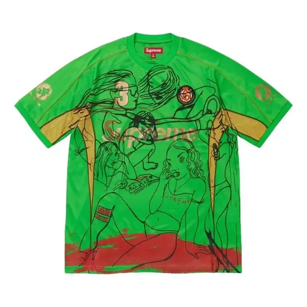 Supreme X Rita Ackermann Soccer Jersey - Green
