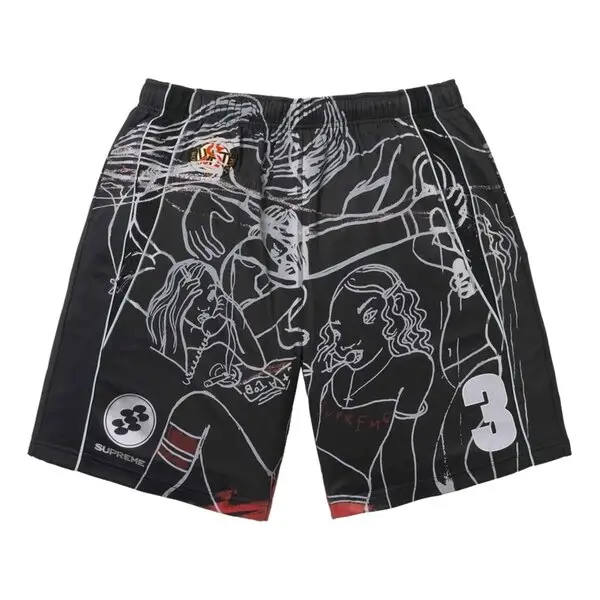 Supreme Fw26 X Rita Ackermann Soccer Short