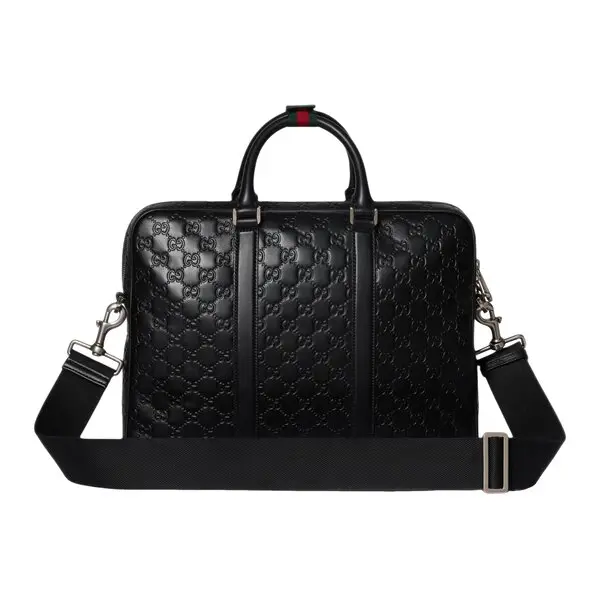 Gucci Gg Emblem Large Briefcase