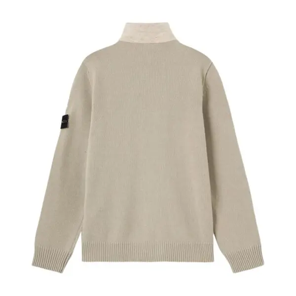 Stone Island Zip Up Cardigan 'khaki