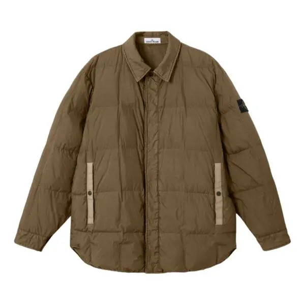 Stone Island Padding Jumper 'khaki - Beige