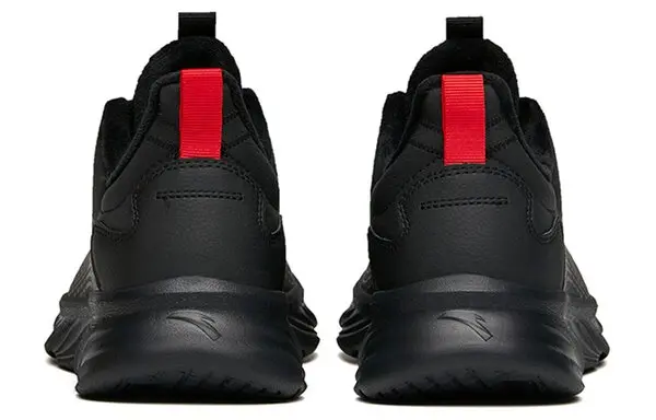 ANTA Run Collection Fleeced 'black Red