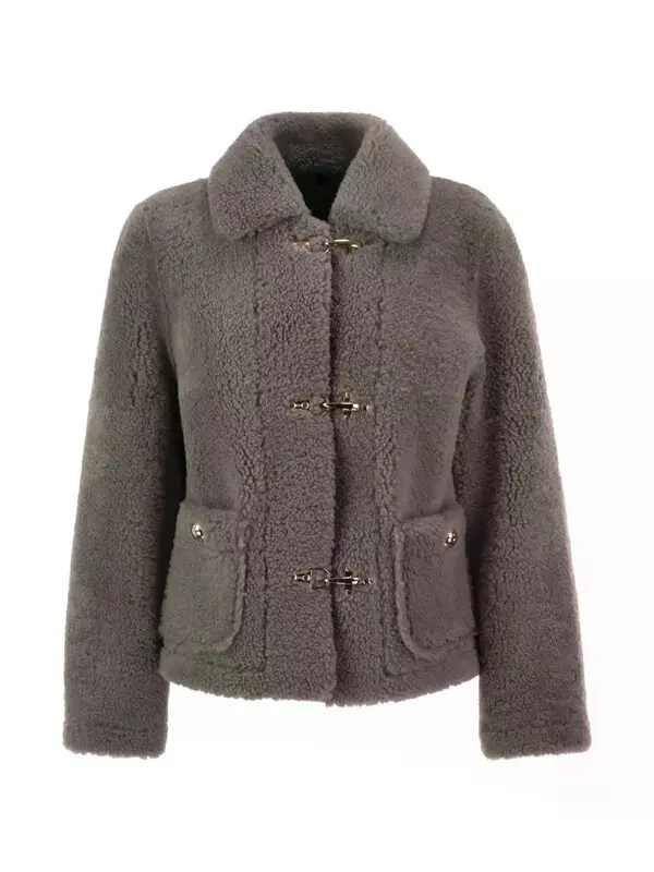 FAY Hook-fastening Shearling Jacket