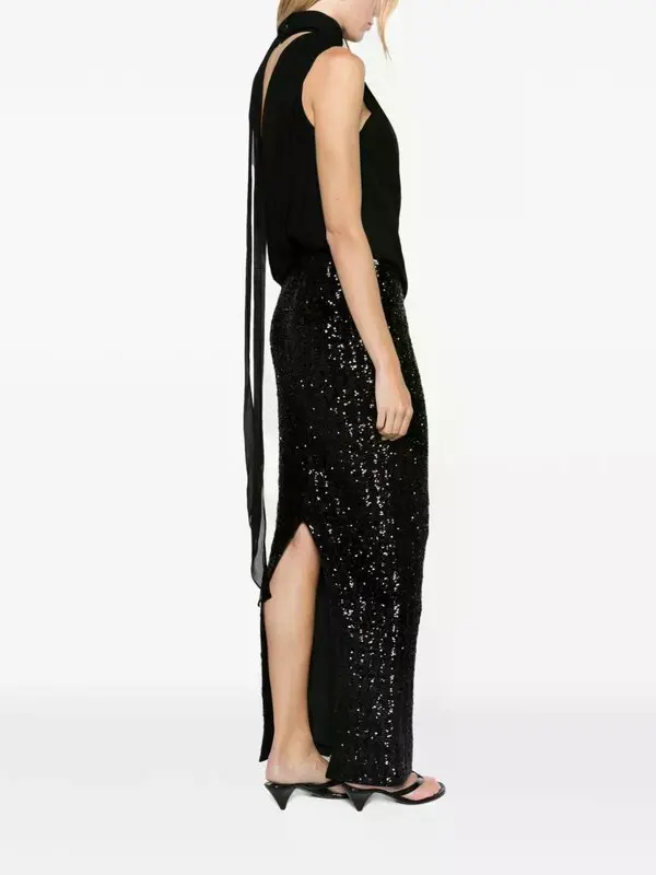 Balmain Sequin Maxi Skirt