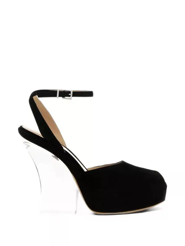 Fendi Illusion Sandals - Black