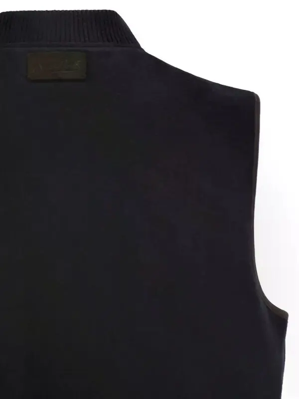 MC2 SAINT BARTH Navy Spencer Wool-blend Reversible Vest