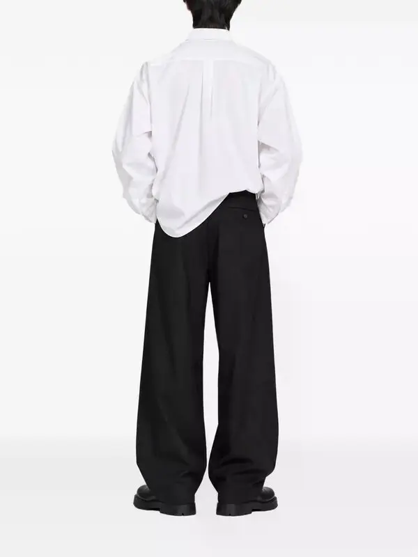 Edwin Alden Pleated Trousers - Black