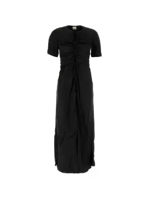 Isabel Marant Étoile Louane Ruched Maxi Dress - Black