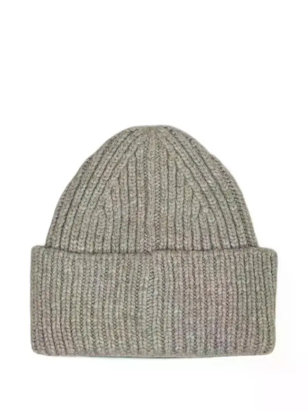 GHOUD VENICE Logo-patch Ribbed Beanie Hat