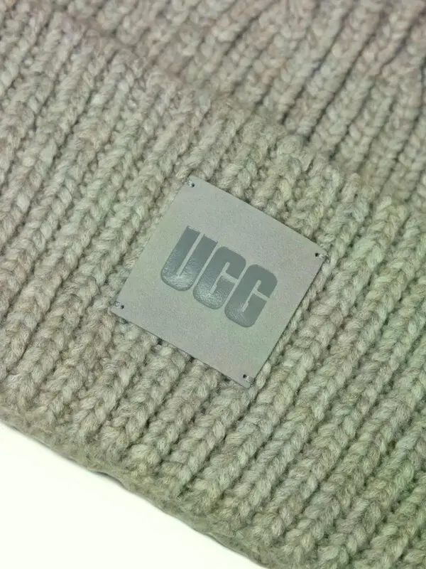 GHOUD VENICE Logo-patch Ribbed Beanie Hat