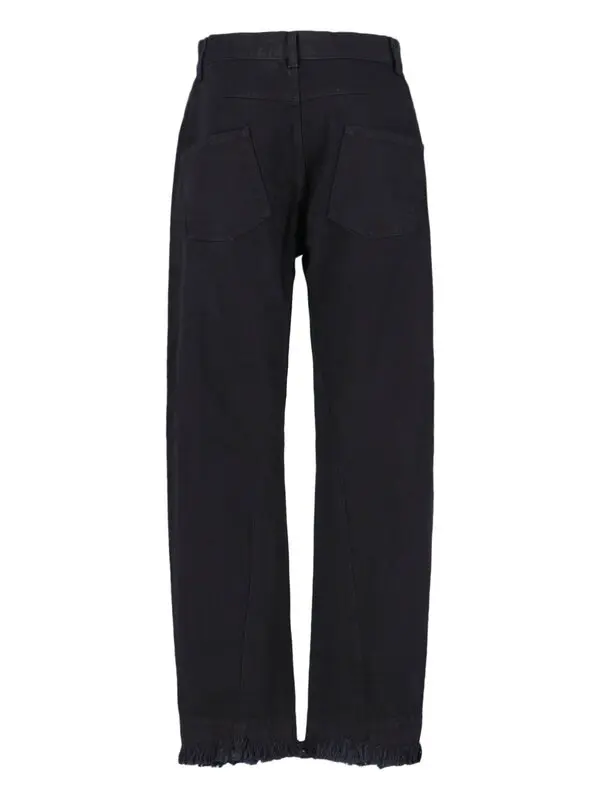 Phoebe Philo Fringed Straight Jeans