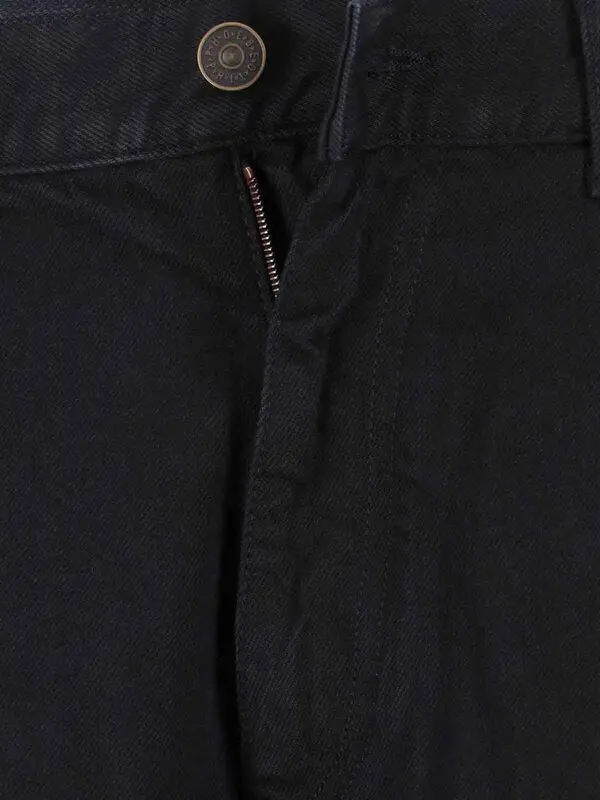 Phoebe Philo Fringed Straight Jeans - Black