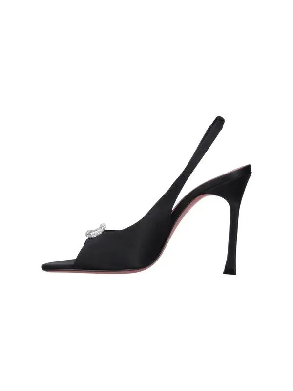 Amina Muaddi Slingback Sandals "mini Camelia