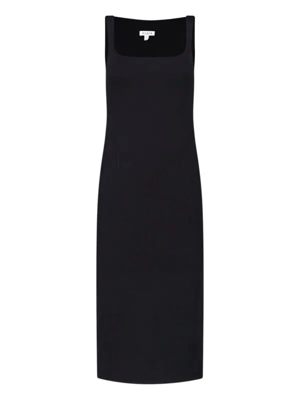 Alaïa Midi Dress In Viscose Blend