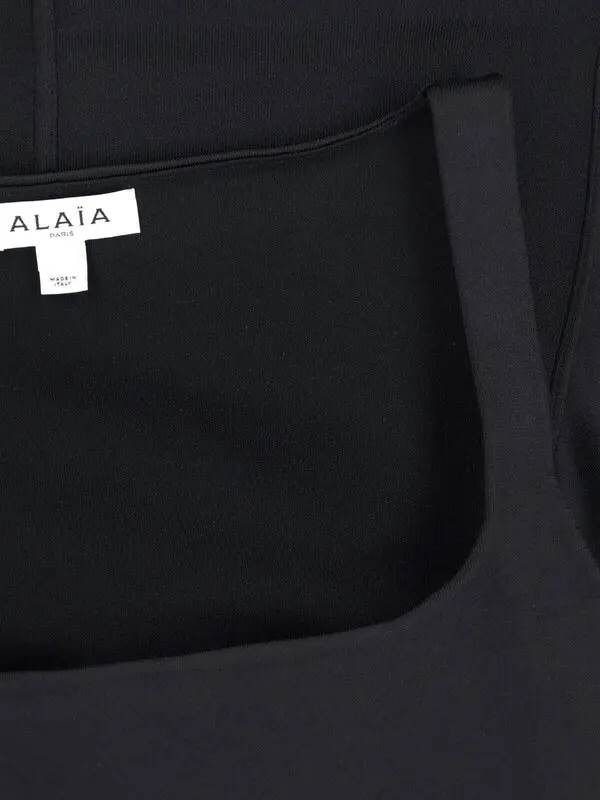 Alaïa Midi Dress In Viscose Blend