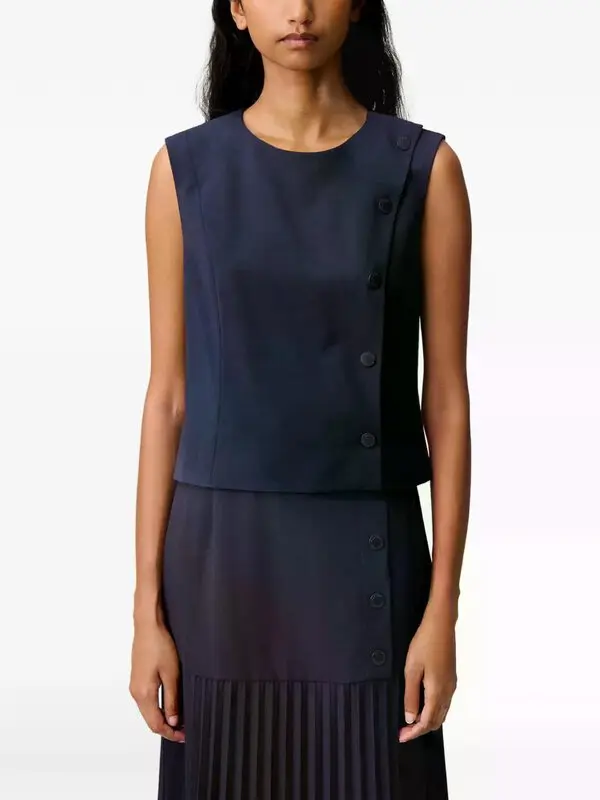 Claudie Pierlot Asymmetric Button-fastening Top