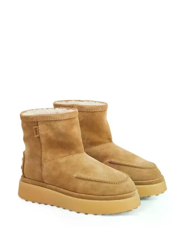 TOD'S Shearling-lined Ankle Boots - Neutrals