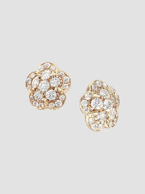 Pasquale Bruni Figlia Dei Fiori 18k & 0.33 Tcw Diamond Stud Earrings - Rose Gold