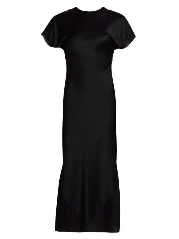 MARIA CHER Chiclana Dakota Silk A-line Midi-dress