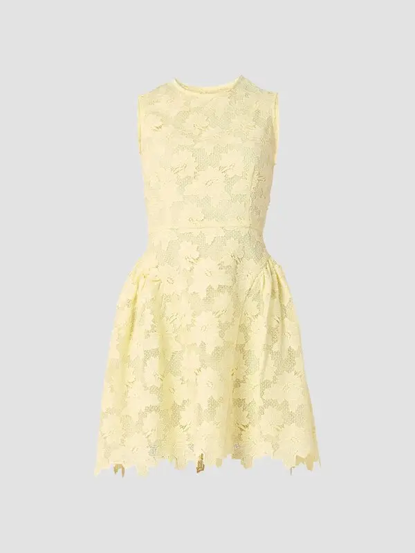 Shoshanna Fleur Lace Sleeveless Minidress - Sunburst