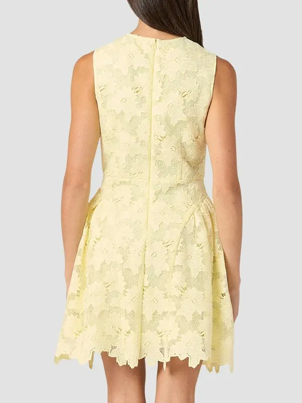 Shoshanna Fleur Lace Sleeveless Minidress