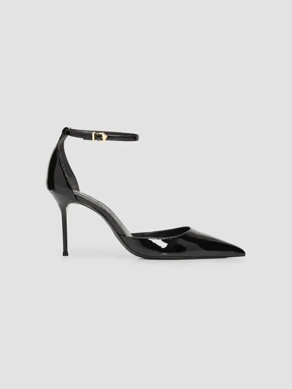 Schutz Paloma 90mm Patent Leather Pumps - Black