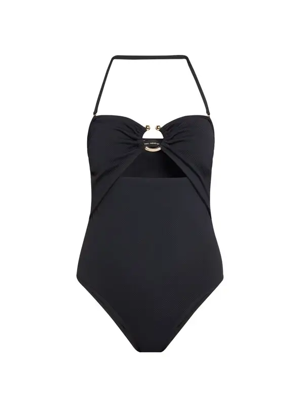 LENNY NIEMEYER Ring Detail Bandeau One-piece Swimsuit - Black