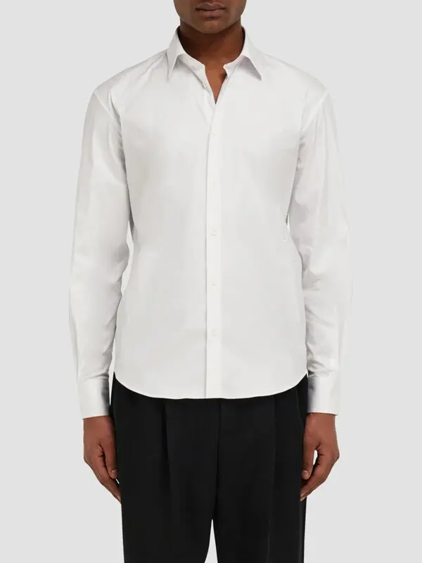FERRAGAMO Micro-print Cotton Shirt
