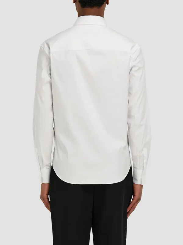 FERRAGAMO Micro-print Cotton Shirt