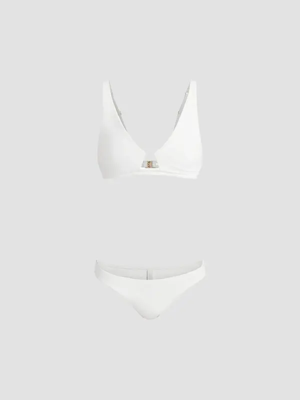 Zimmermann Coco Wire-front Bikini - Ivory
