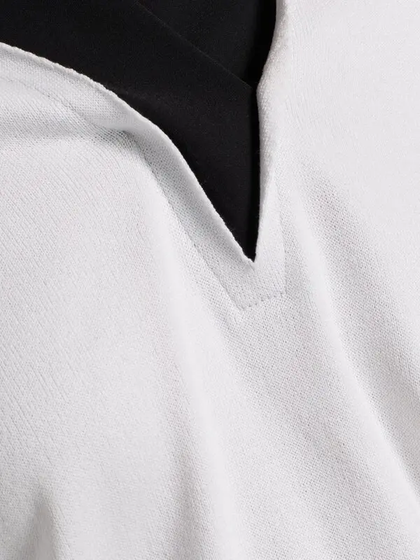 Misook Mixed-media Knit Shirt