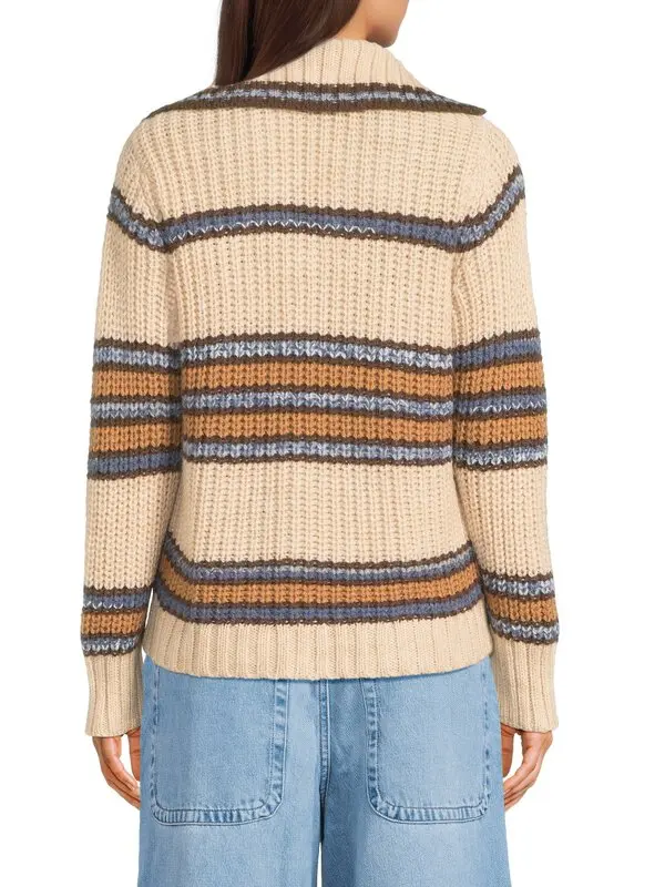 Misook X Lani Lynn Chunky Shaker-stitch Knit Sweater