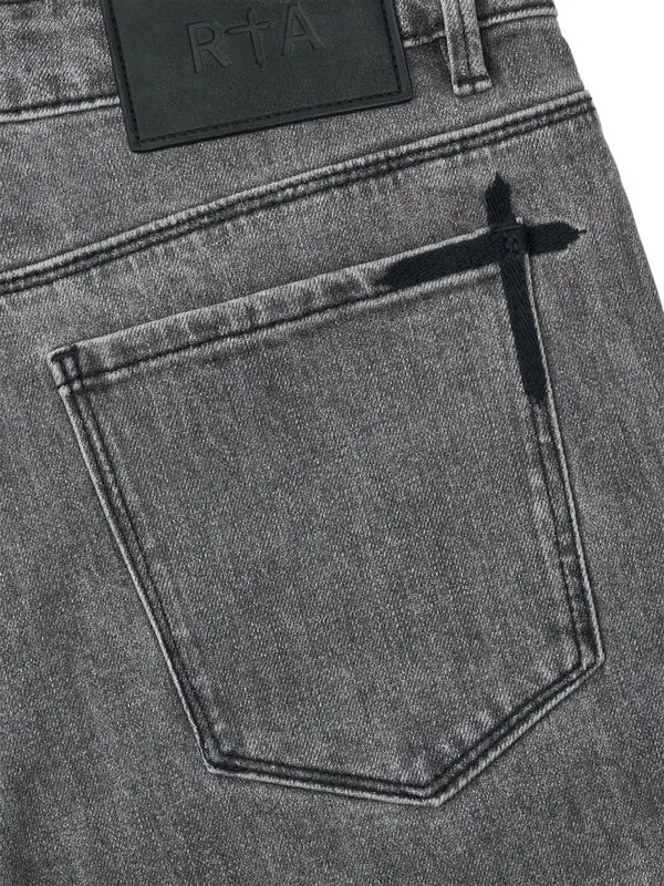 RtA Bryant Logo-patch Skinny Jeans