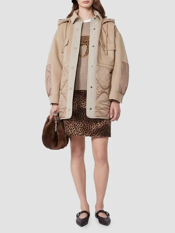 Max Mara Printed Velvet Mini Skirt