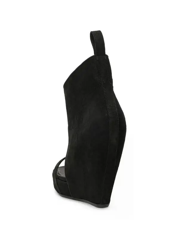 Rick Owens Wedge-heel Cut-out Sandals
