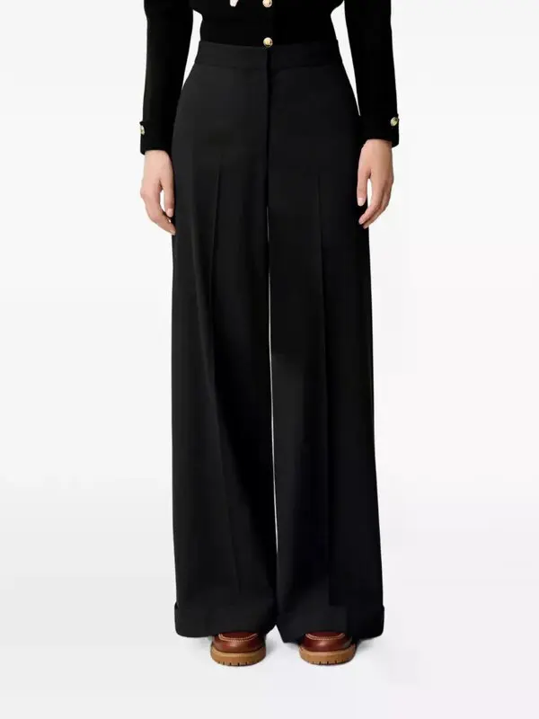 Claudie Pierlot High-waisted Wide-leg Trousers